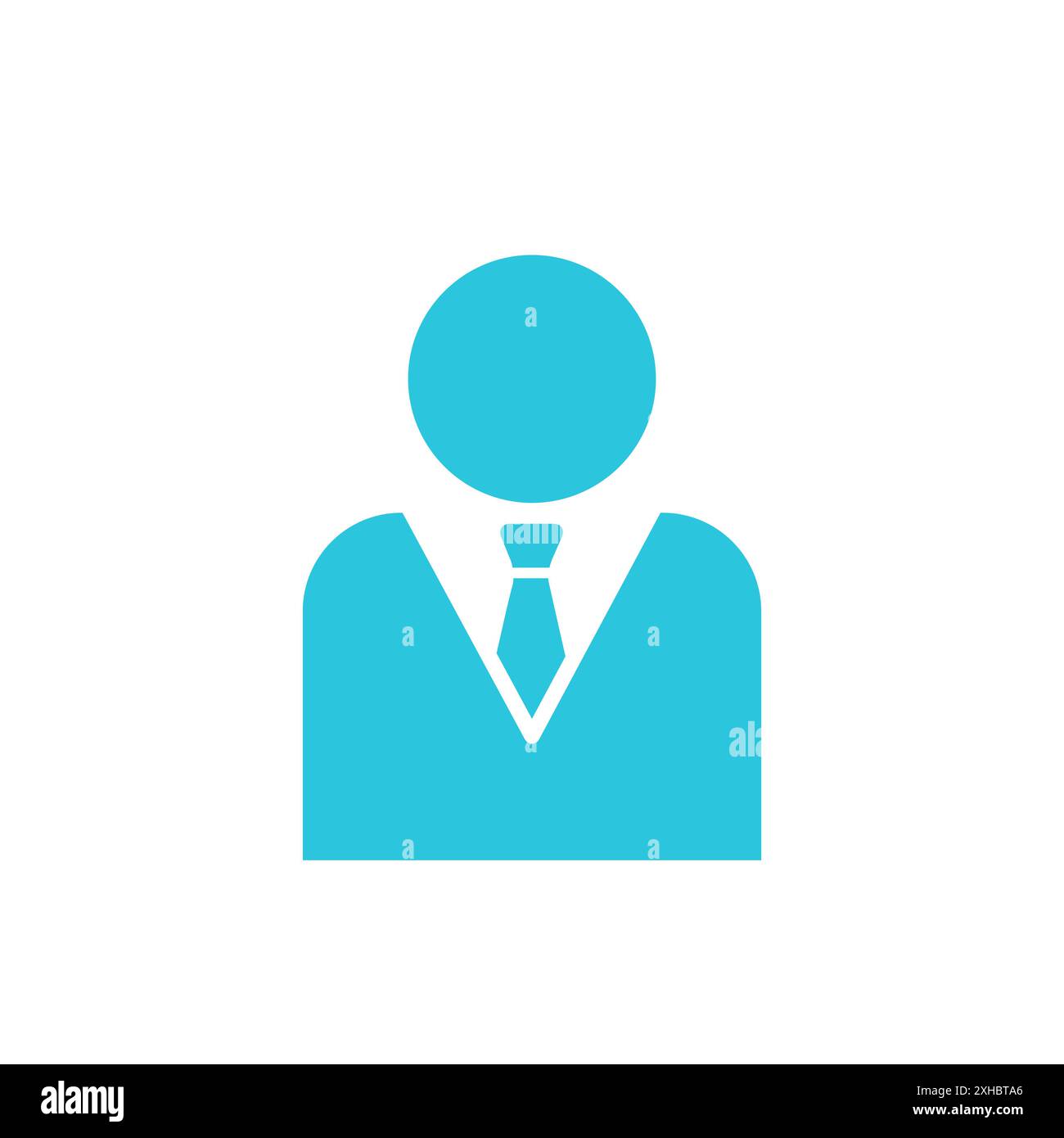 Blue businessman icon isolated on Stock Vector Images - Alamy