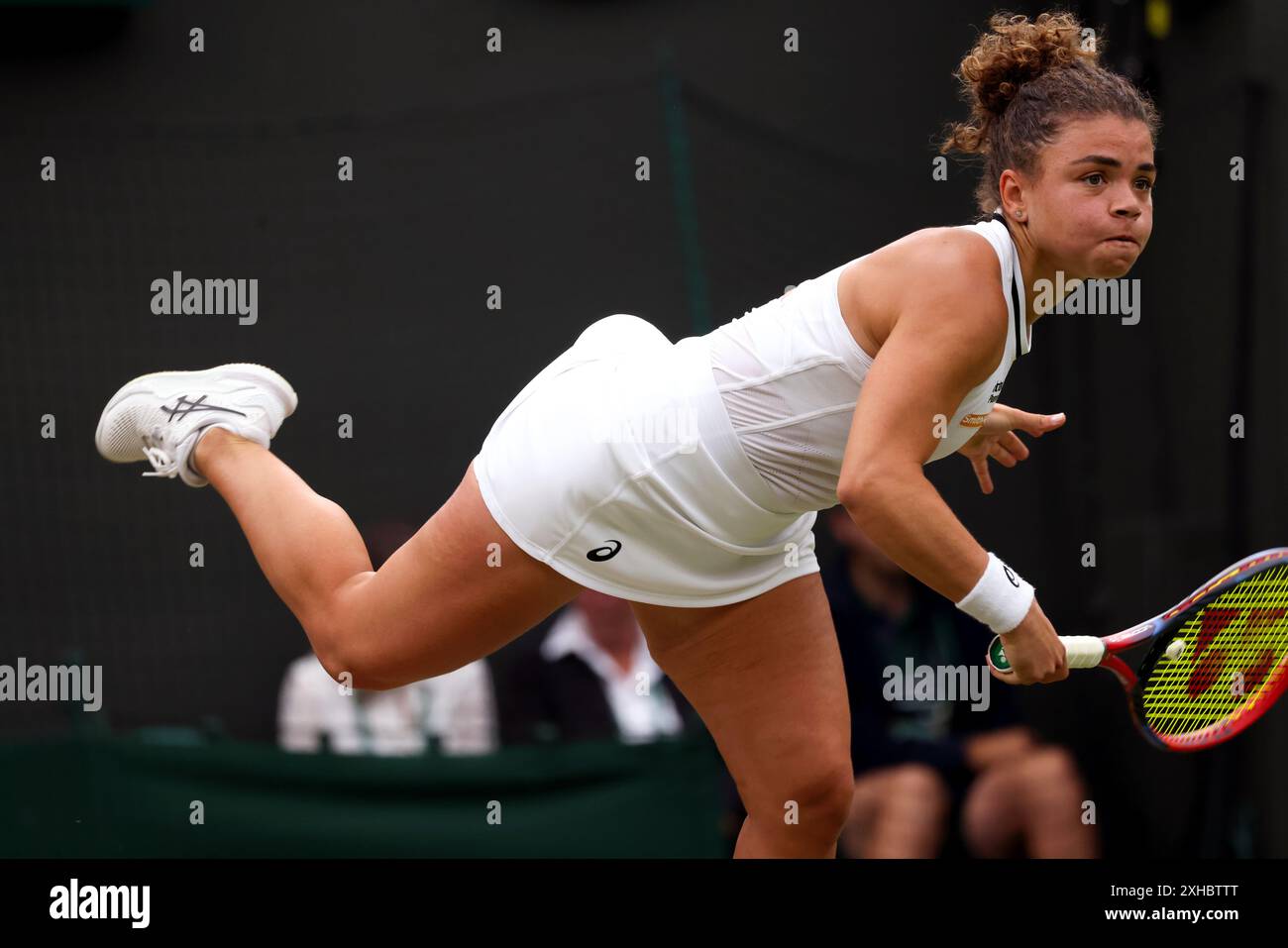 07 July 2024, Wimbledon, London, UK - Jasmine Paolini of Italy during ...