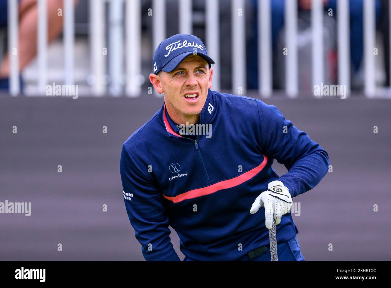 Grant Forrest on the 1st hole during day three of the Genesis Scottish ...