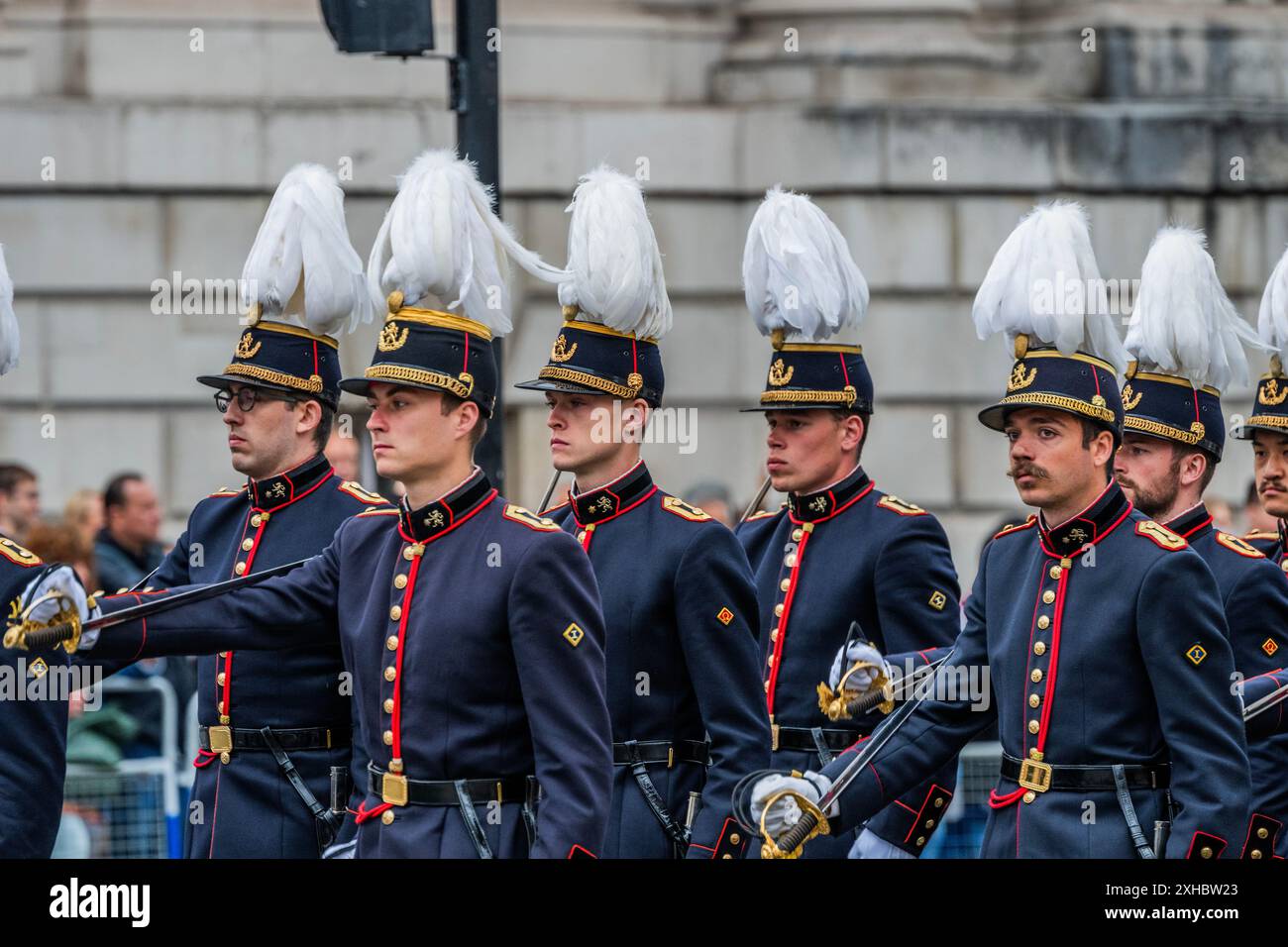 London, UK. 13 Jul 2024. Their Majesties The King & Queen of Belgium ...