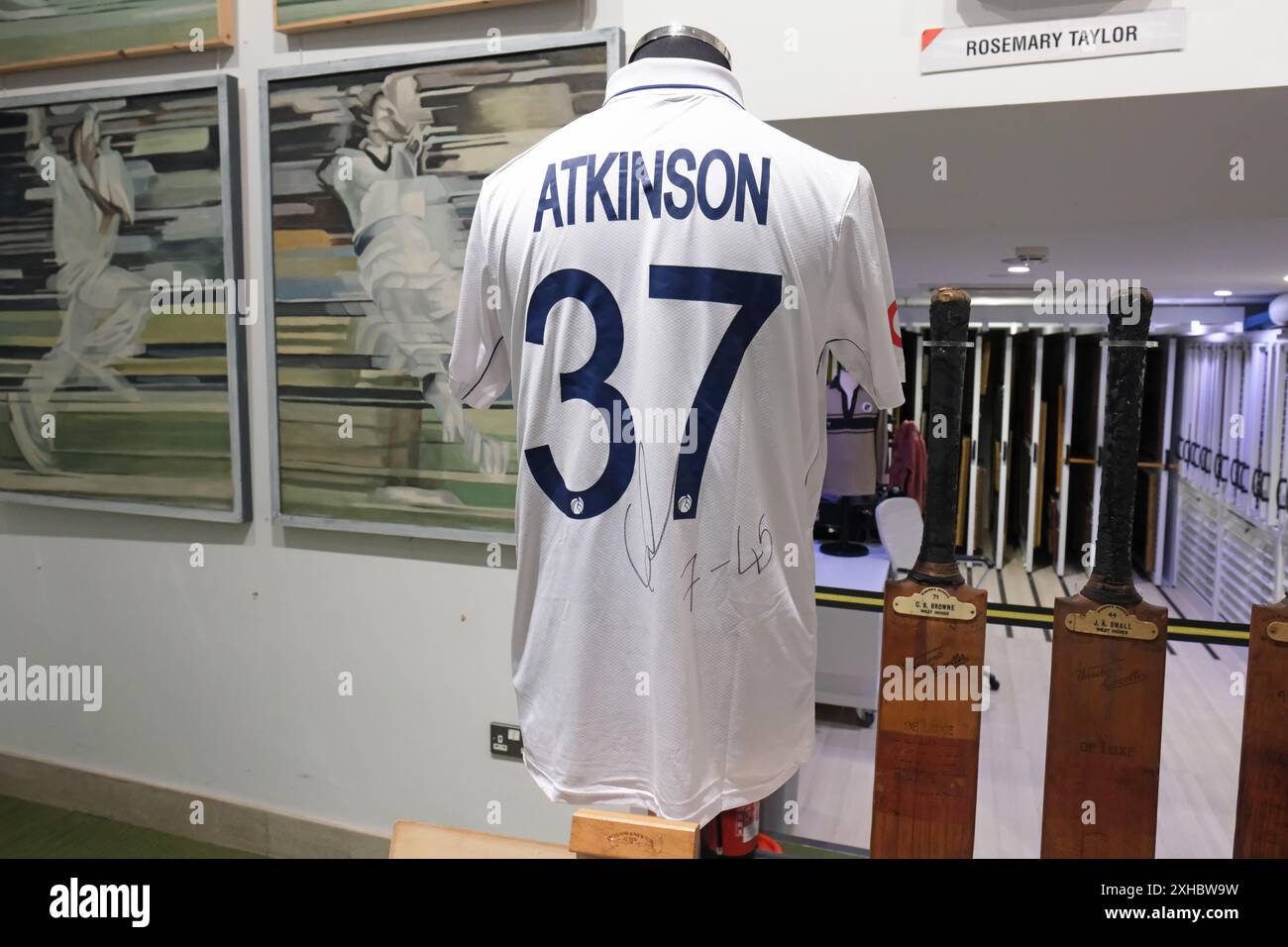 MCC Museum at Lords cricket ground - England players shirt of Gus ...