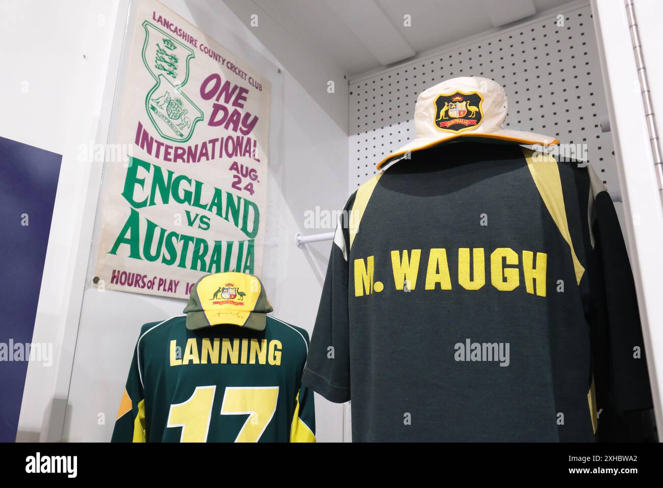 MCC Museum exhibit at Lord's cricket ground in London UK Stock Photo ...