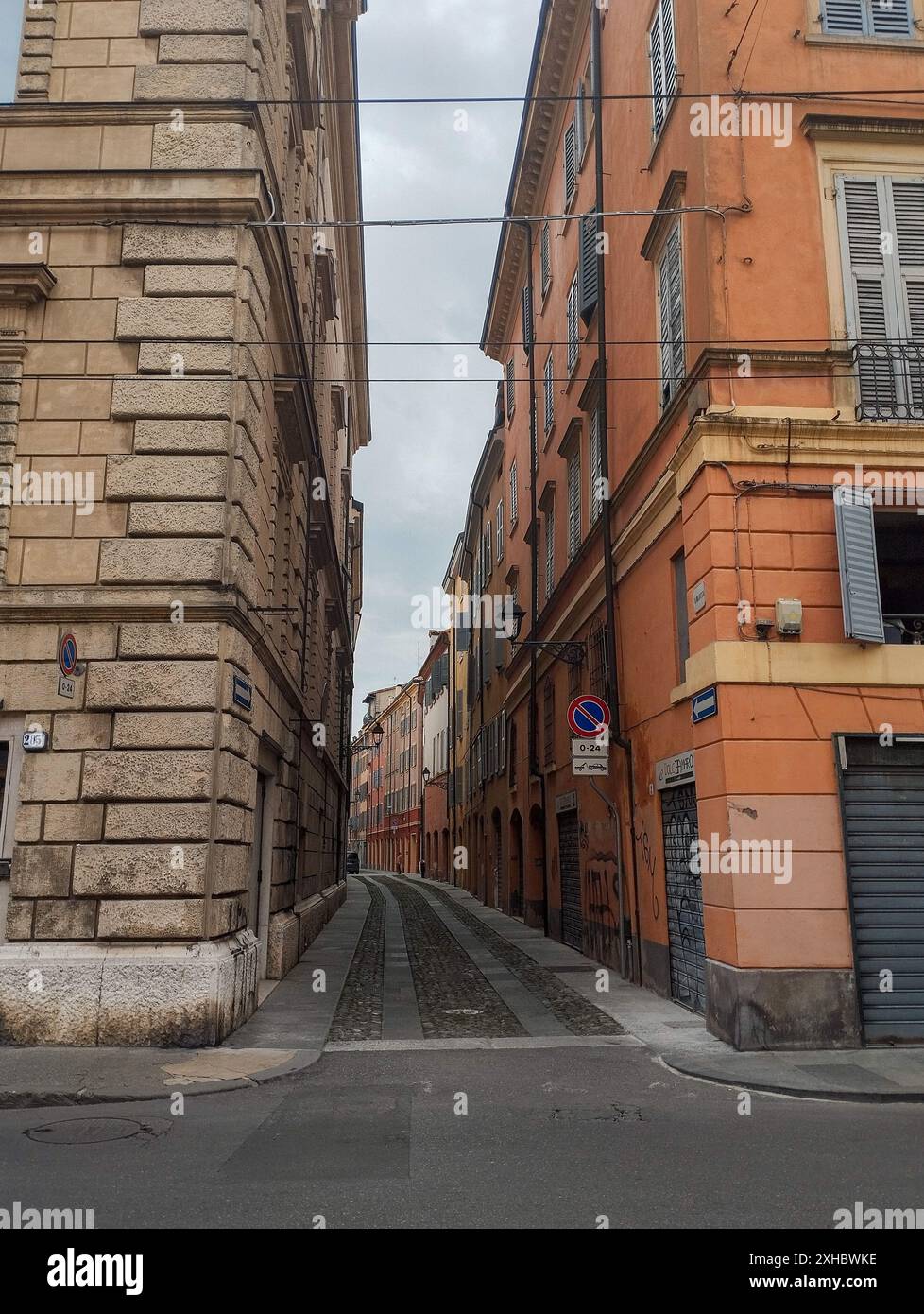 Street in the City Center, Modena, Italy Stock Photo - Alamy