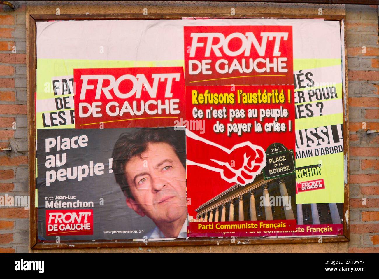 Front de Gauche poster Stock Photo - Alamy