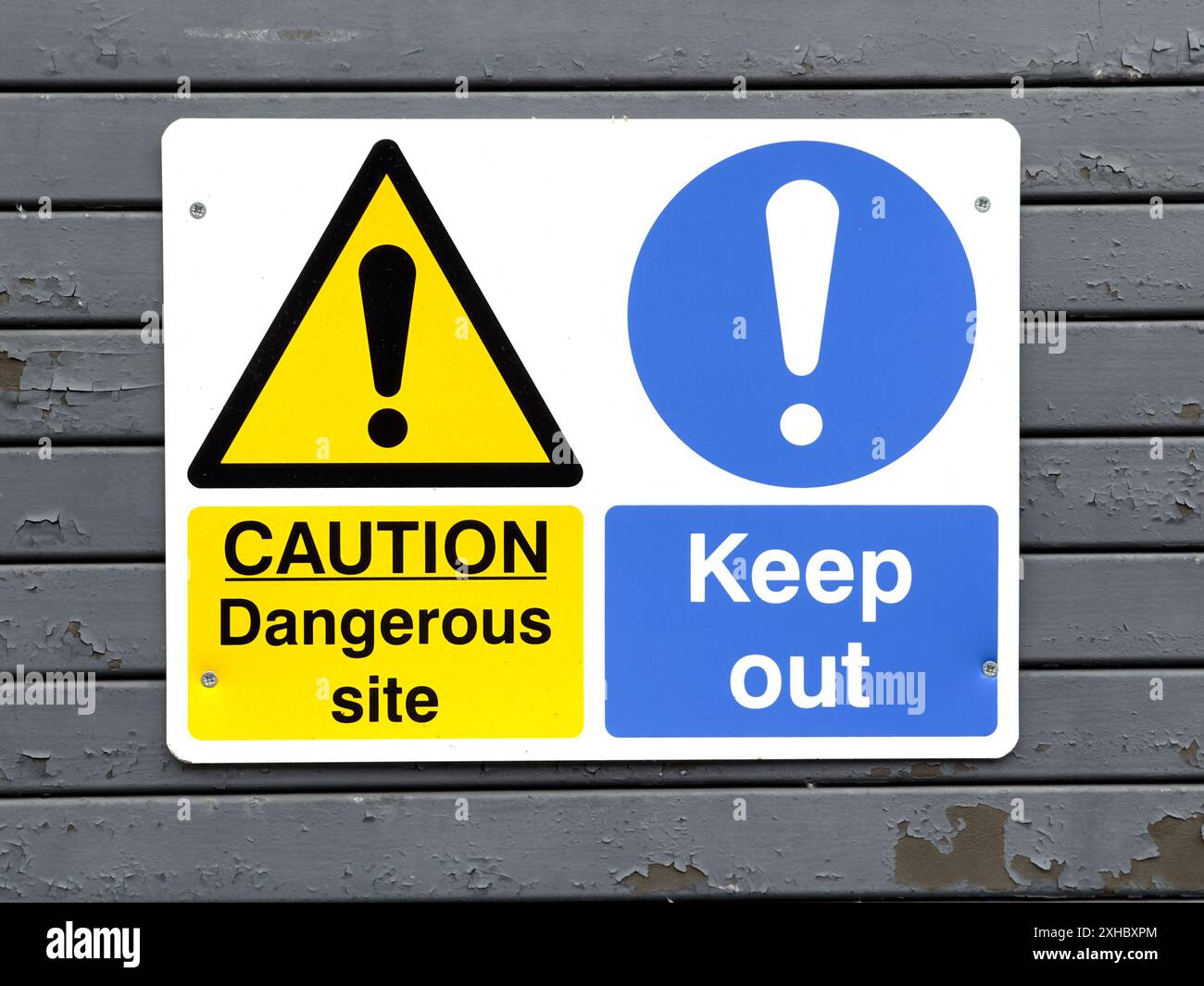 Safety first keep out sign hi-res stock photography and images - Alamy