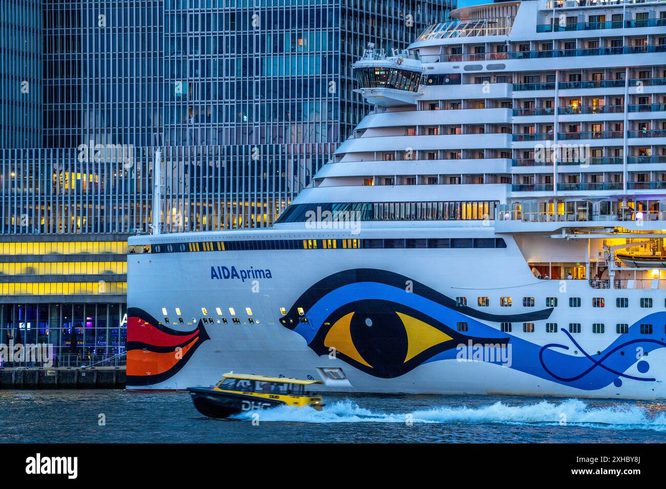 Cruise ship Aida Prima at the Cruise Terminal of Rotterdam, Kop van ...