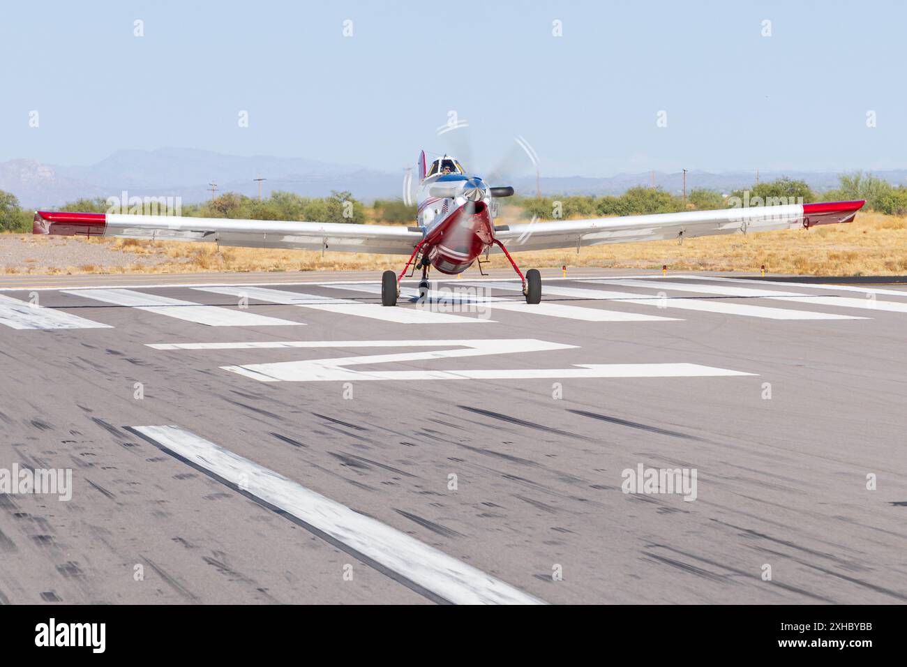 N8507N Fire fighter Air Tractor AT-802A air to air over the ...