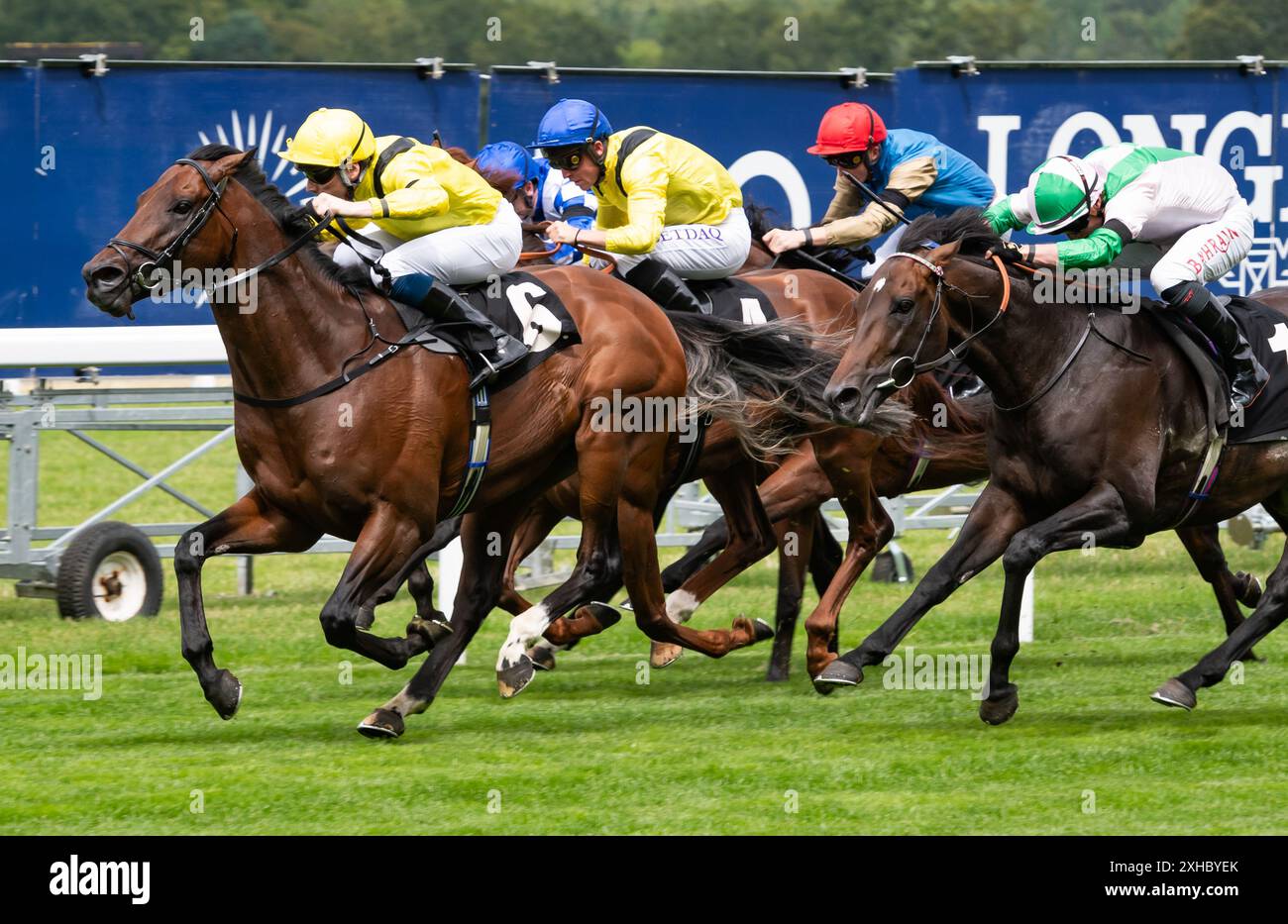 Ascot, Berkshire, United Kingdom, Saturday 13th July 2024; Quddwah and ...