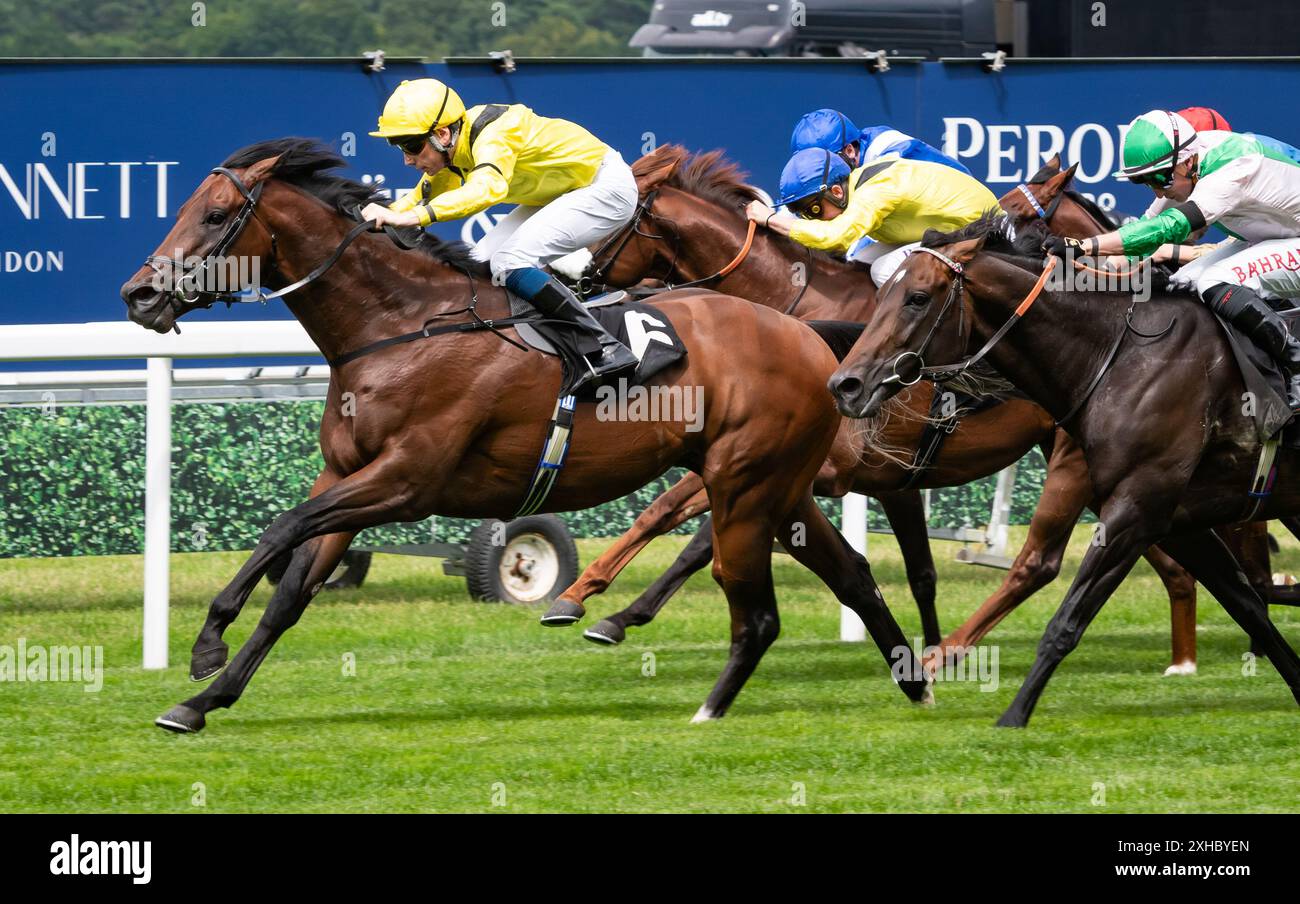 Ascot, Berkshire, United Kingdom, Saturday 13th July 2024; Quddwah and ...