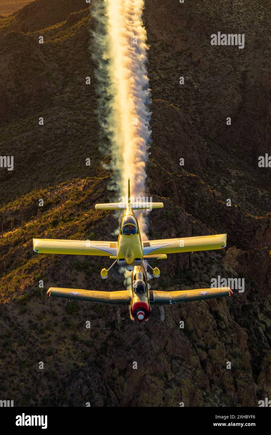 N469WT NANCHANG CHINA CJ-6A and N283CB Van's RV-8 air to air over the ...