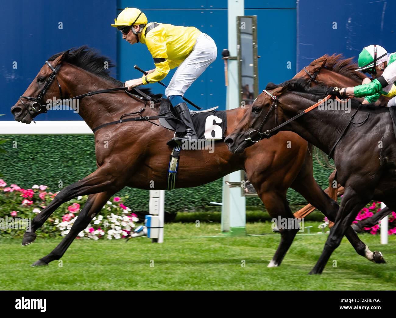 Ascot, Berkshire, United Kingdom, Saturday 13th July 2024; Quddwah and ...
