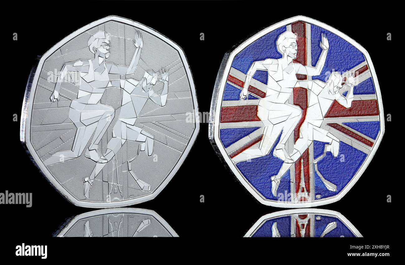 2024 olympics 50 pence hi-res stock photography and images - Alamy