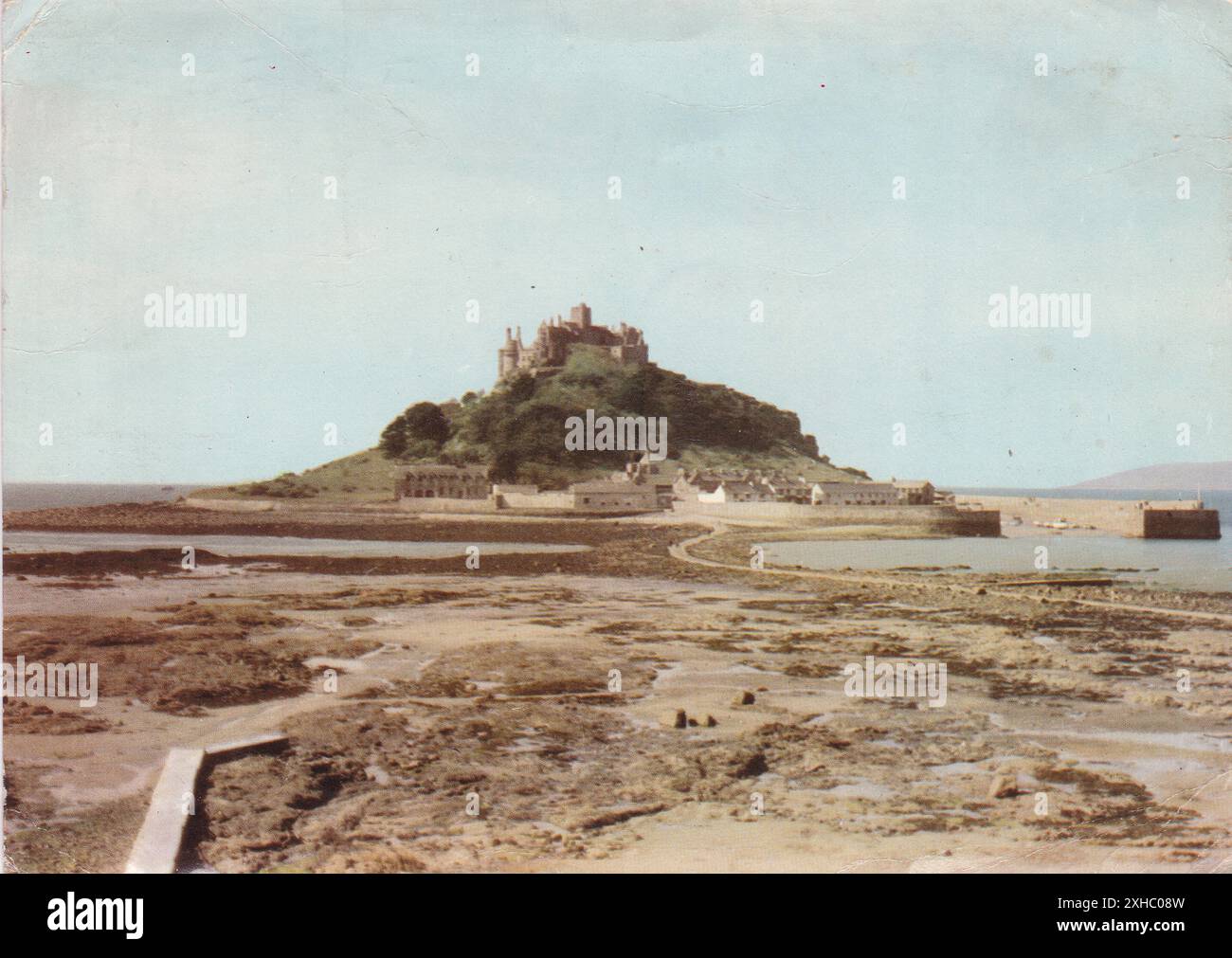 Vintage postcard of St Michael's Mount, Mounts Bay, Cornwall, 1950s ...