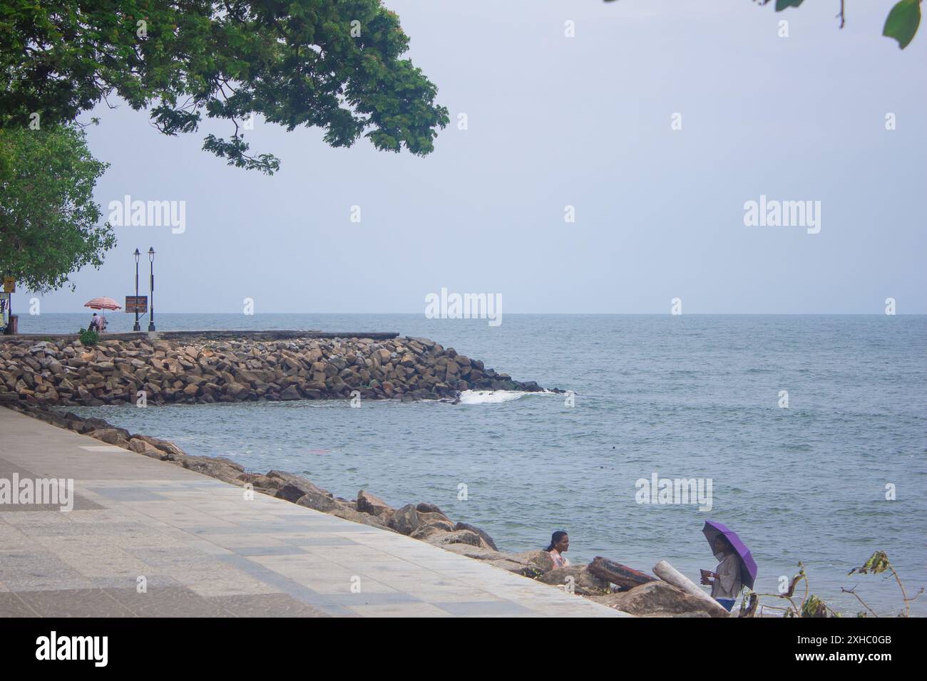 Kochi, Kerala, India - May 14, 2024: Promenade along the Vasco Da Gama ...