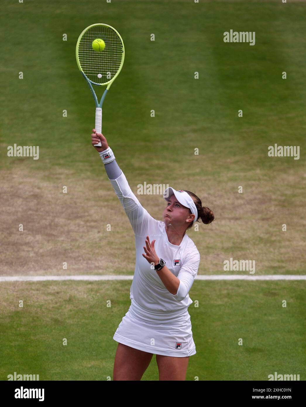 Barbora Krejcikova in action against Jasmine Paolini in the Ladies ... Barbora Krejcikova in action against Jasmine Paolini in the Ladies ...