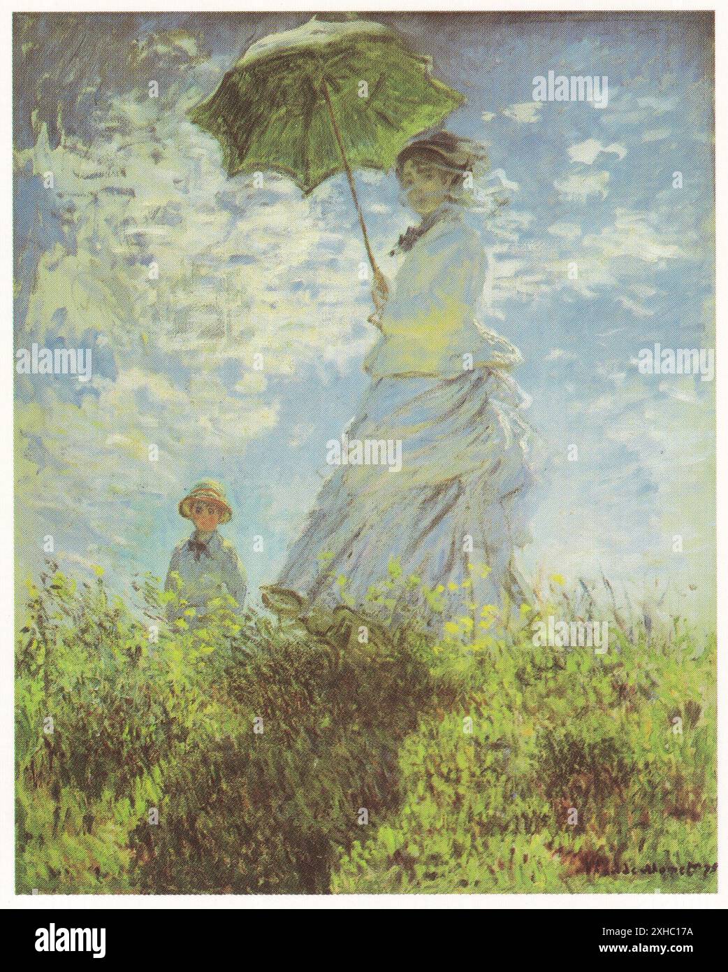 The Walk, Lady with a Parasol, 1875, by Claude Monet Stock Photo - Alamy