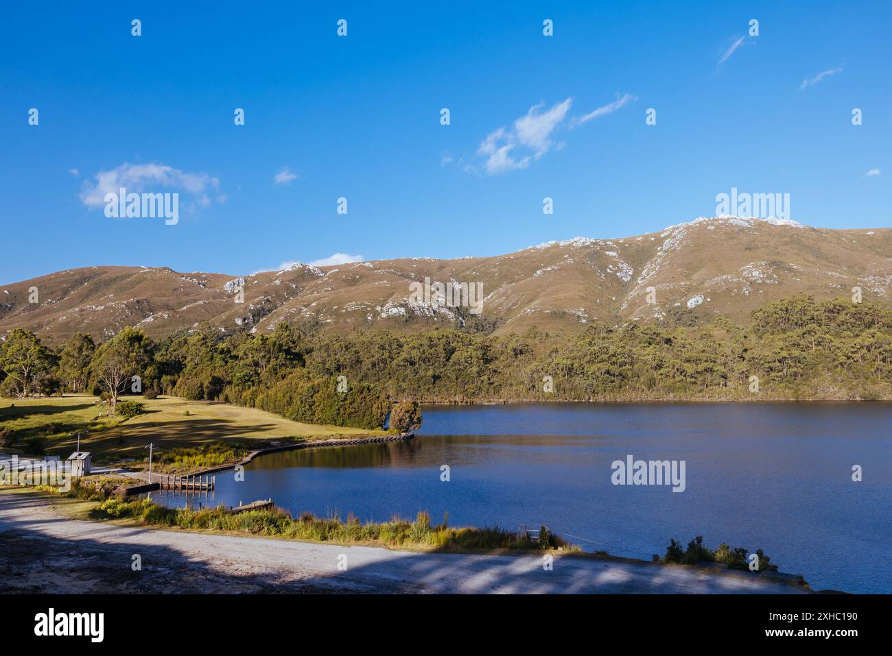 Lake Pedder Landscape in Tasmania Australia Stock Photo - Alamy