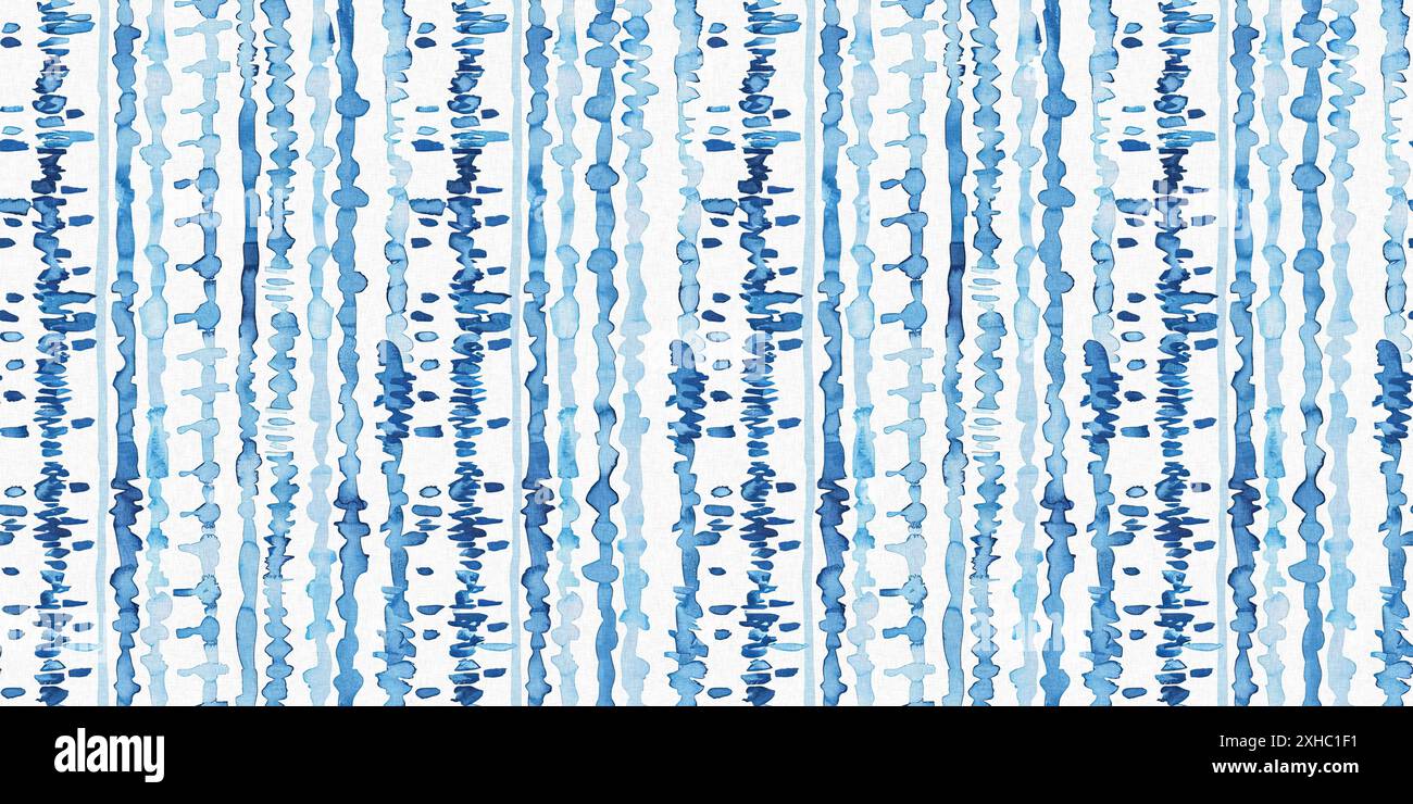 Modern blue white irregular beach stripe border for summer doodle ...