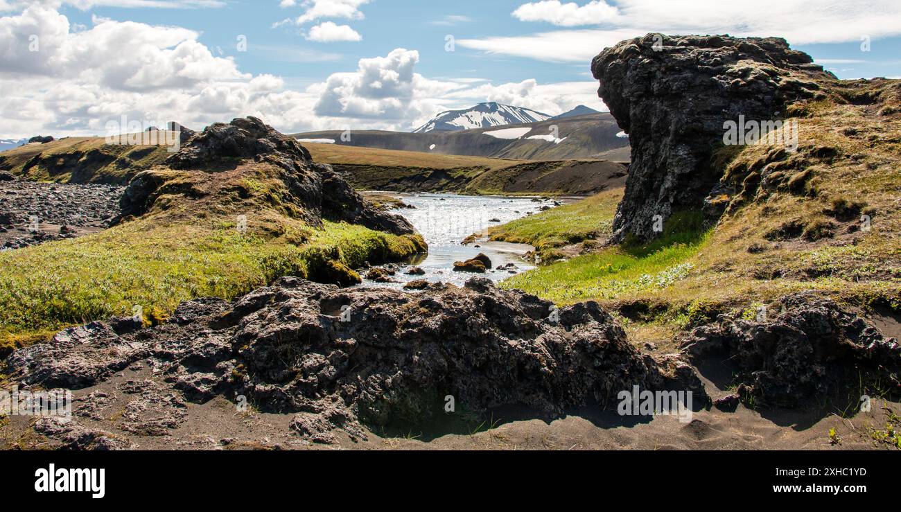Iceland highlands mountains hi-res stock photography and images - Alamy