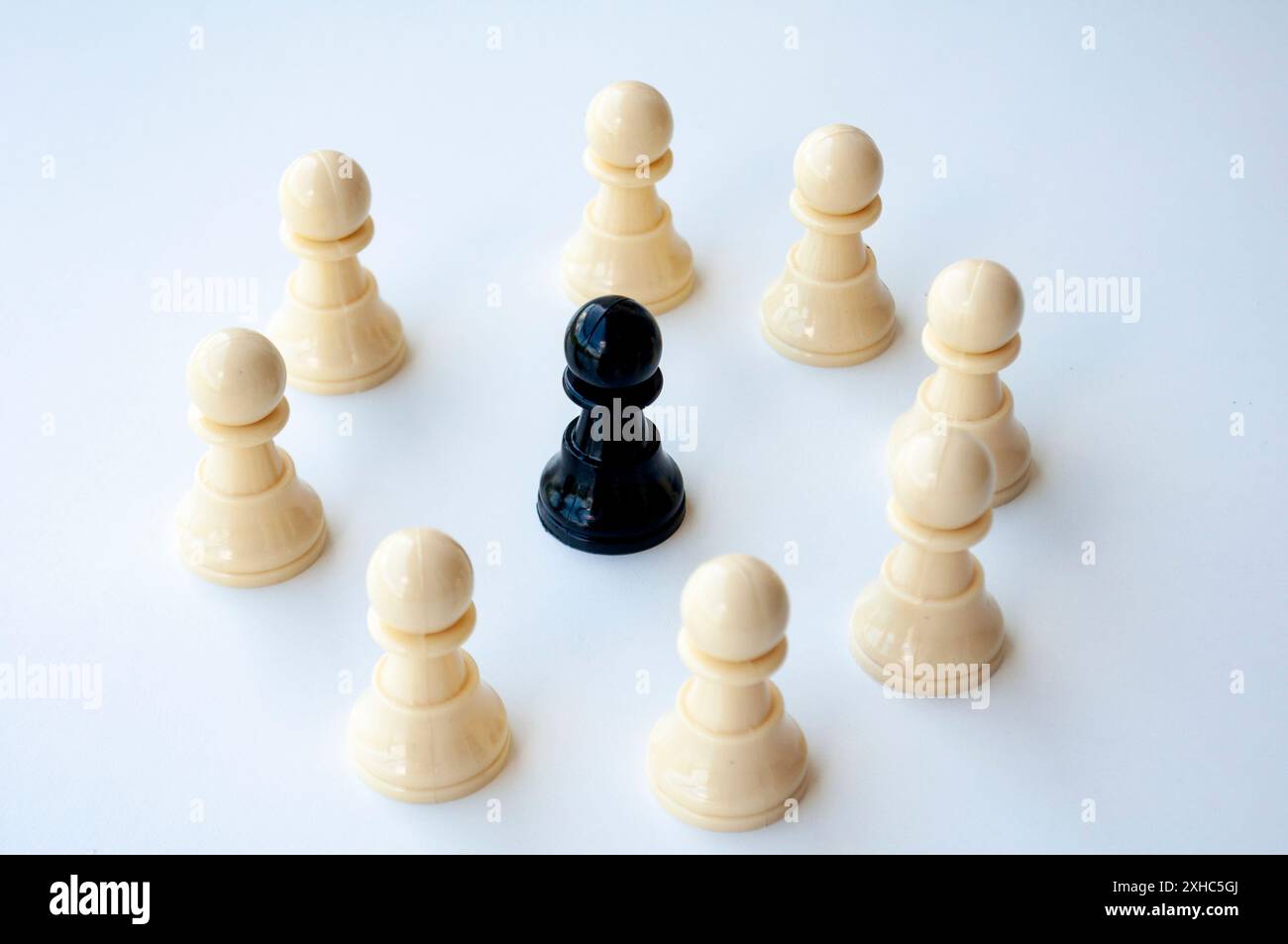 Black knight getting ready for battle. Chess game conceBlack knight ...