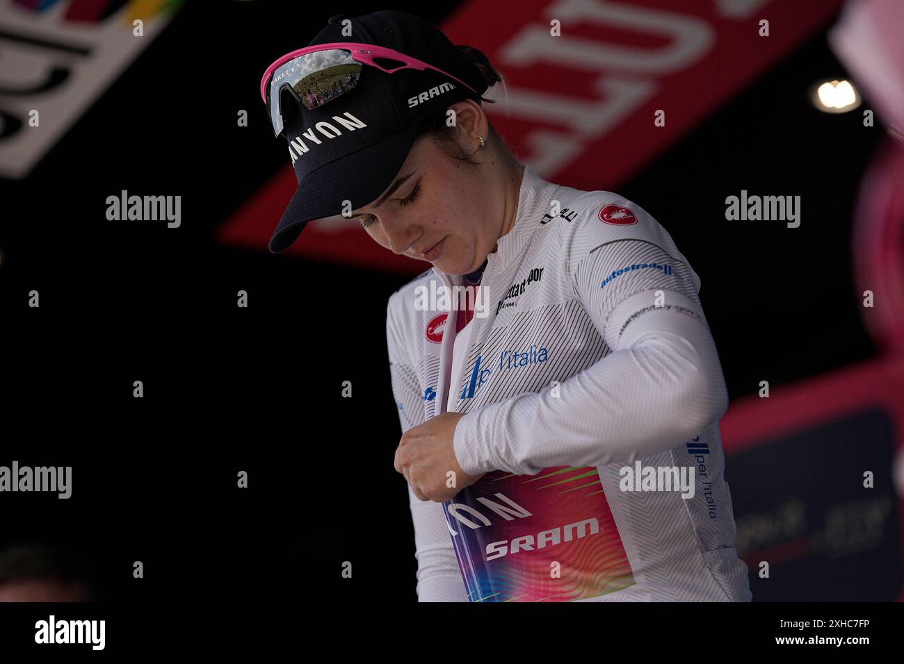 Blockhaus, Italia. 13th July, 2024. Neve Bradbury (Canyon//SRAM Racing ...