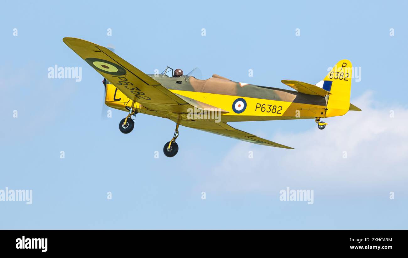 1937 Miles Magister, airborne at the Shuttleworth Military Airshow held ...