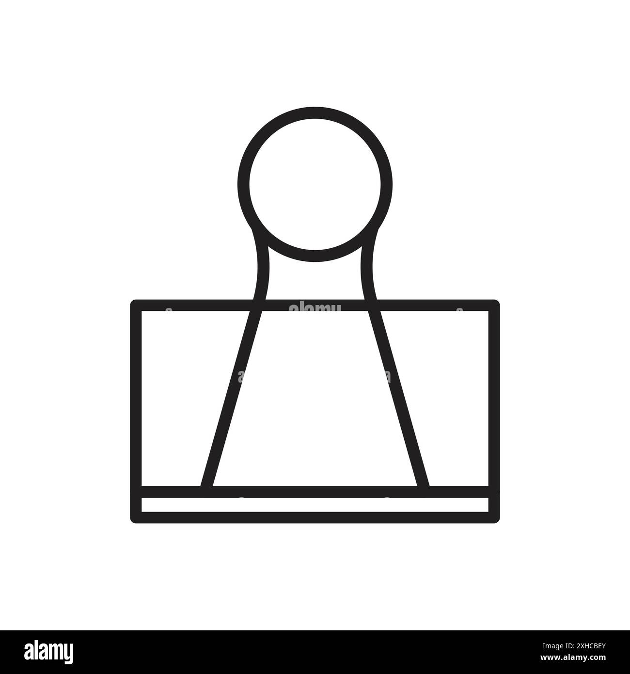 Blinder clip icon Vector symbol or sign set collection in black and ...