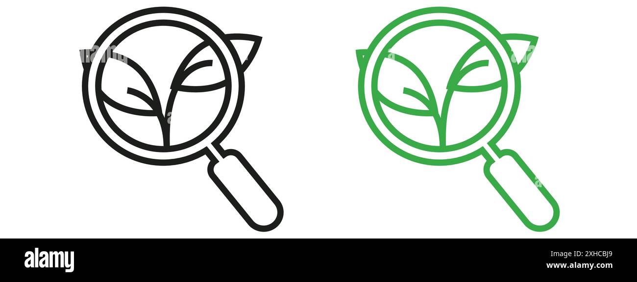 Botany icon vector symbol hi-res stock photography and images - Alamy