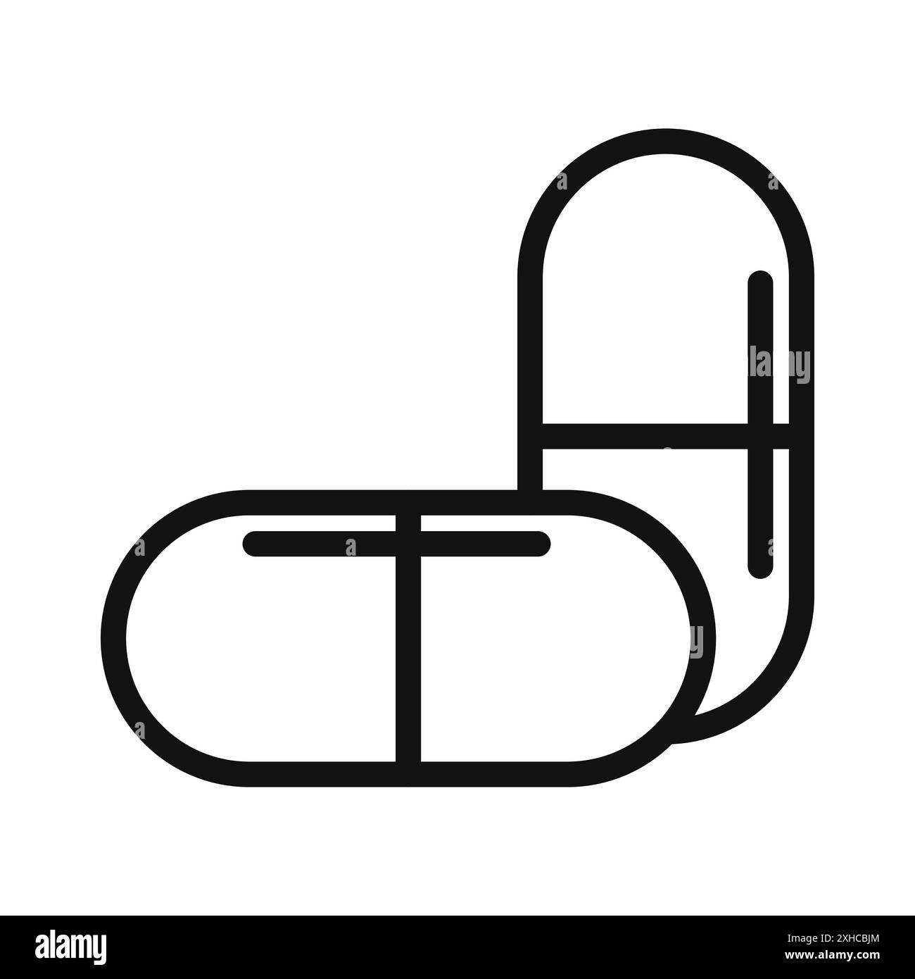 Capsule icon Vector symbol or sign set collection in black and white ...