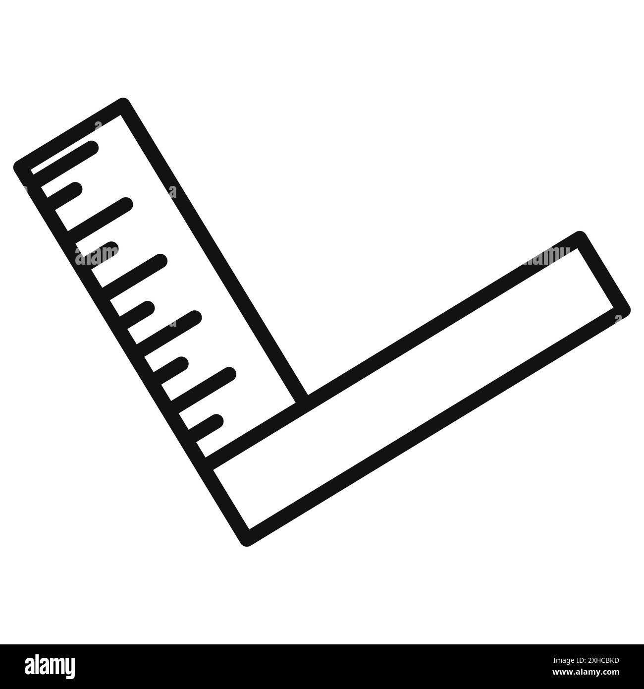 Carpenter ruler icon Vector symbol or sign set collection in black and ...