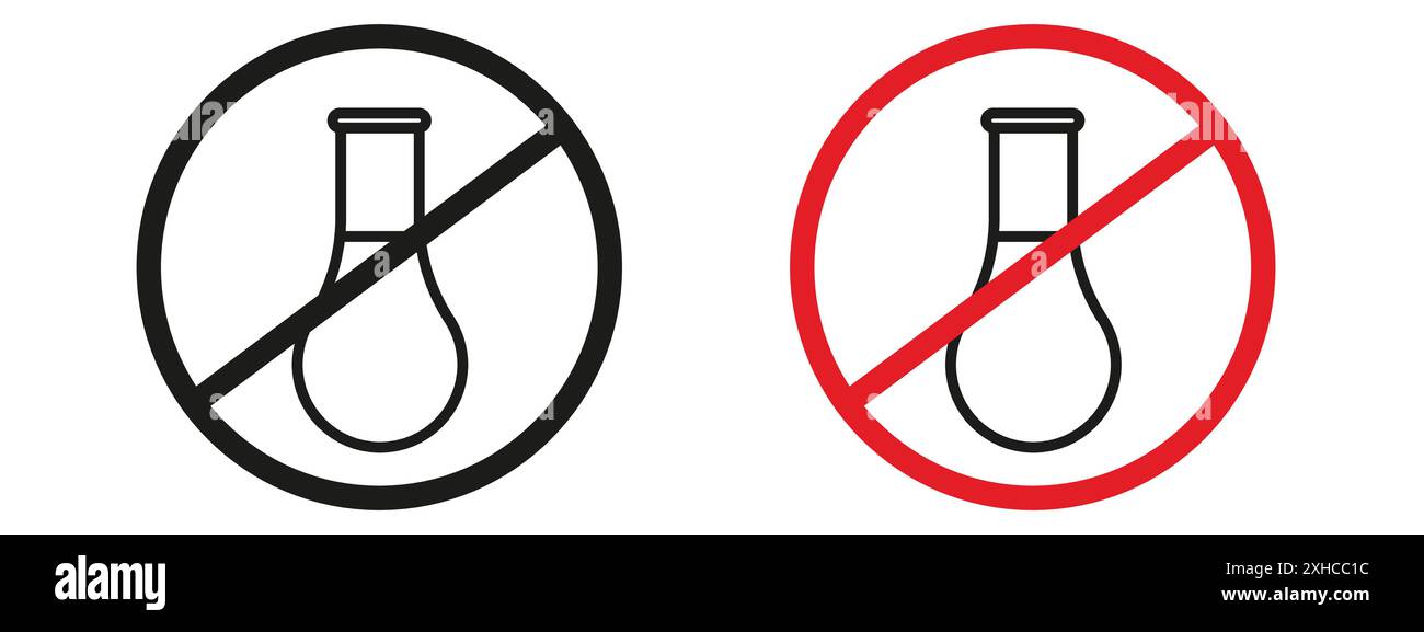 Chemical free sign Vector symbol or sign set collection in black and ...