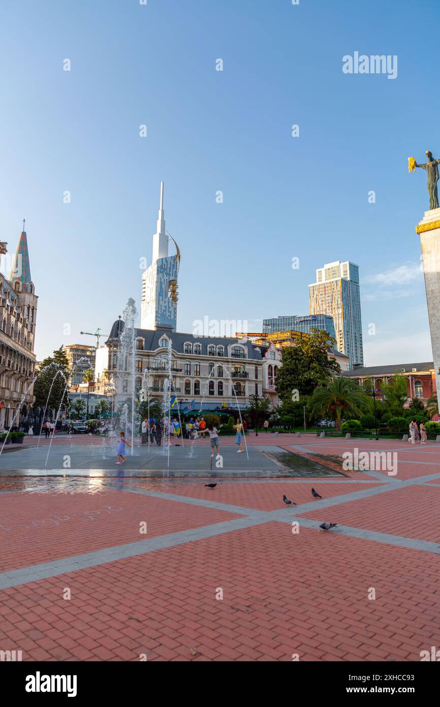 Batumi, Georgia - 13 JUNE 2024: Europe Square is one of the most ...
