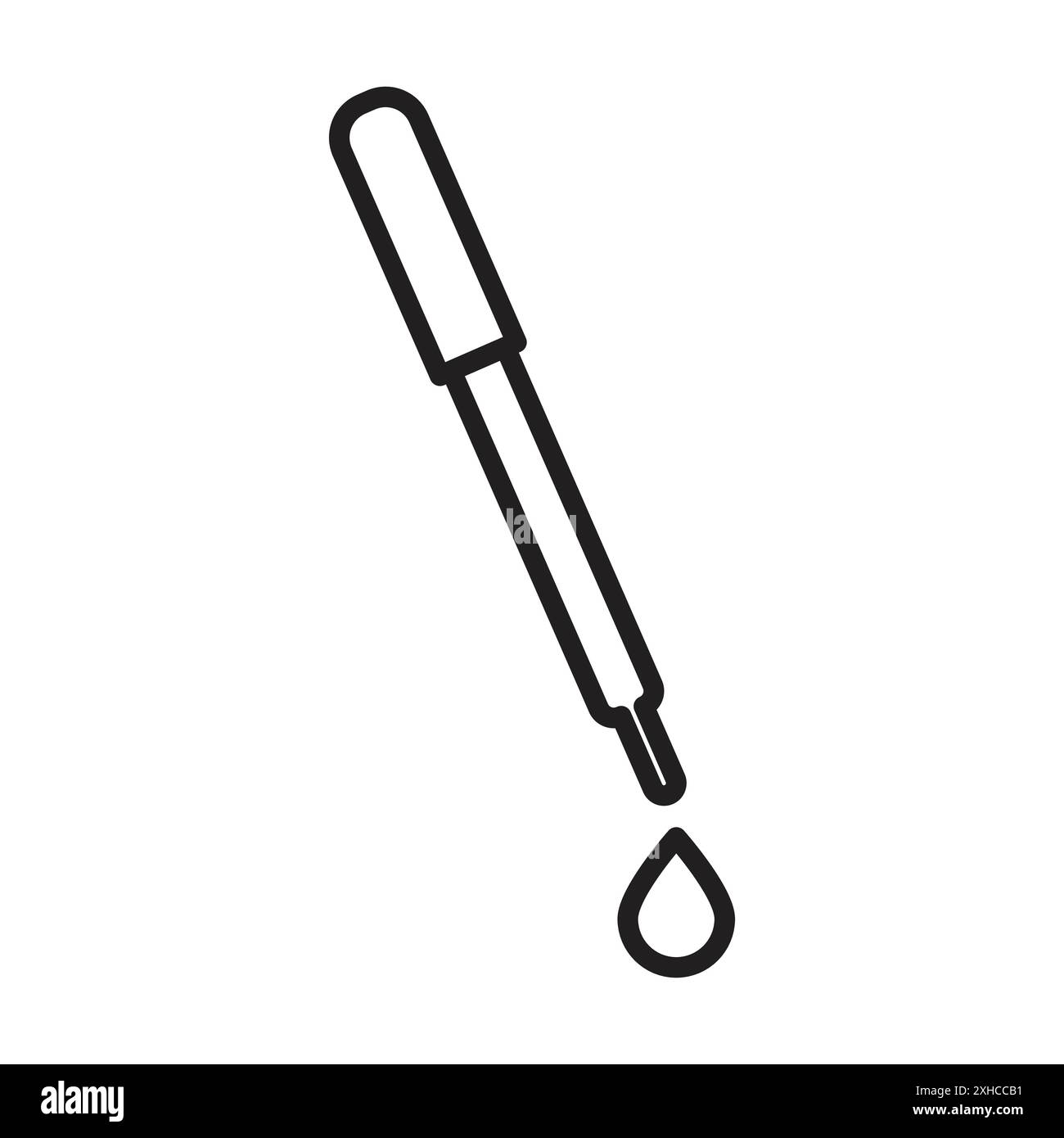 Dropper pipette icon Vector symbol or sign set collection in black and ...