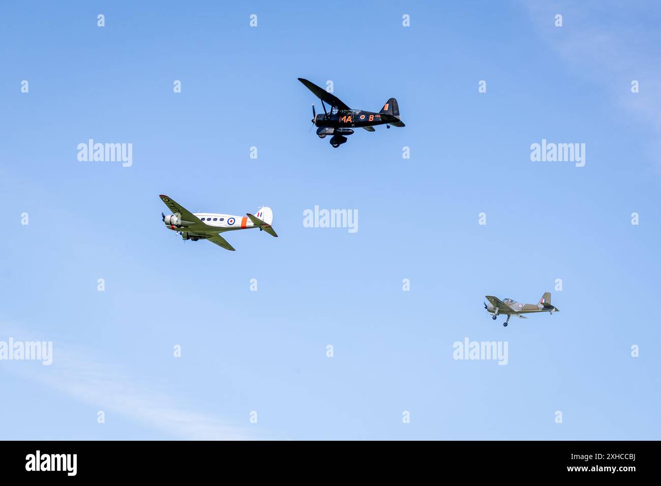 1938 Westland Lysander, 1946 Avro C19 Anson & 1950 Percival P56 Provost ...
