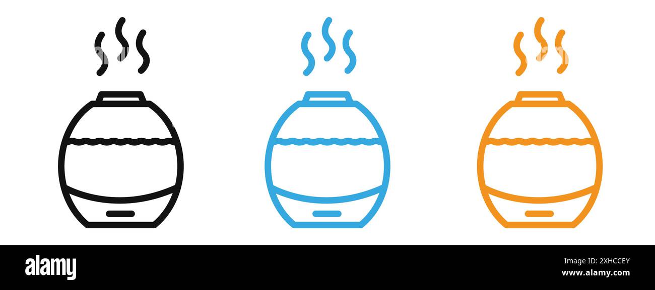 Diffuser icon Vector symbol or sign set collection in black and white ...