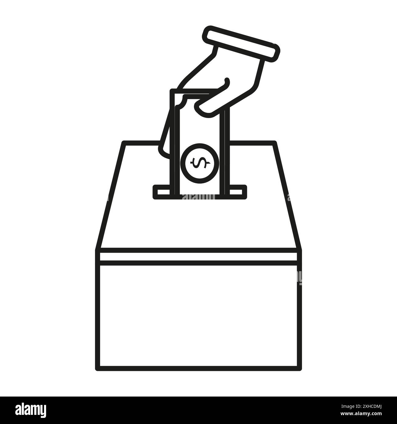 Infaq icon Vector symbol or sign set collection in black and white ...