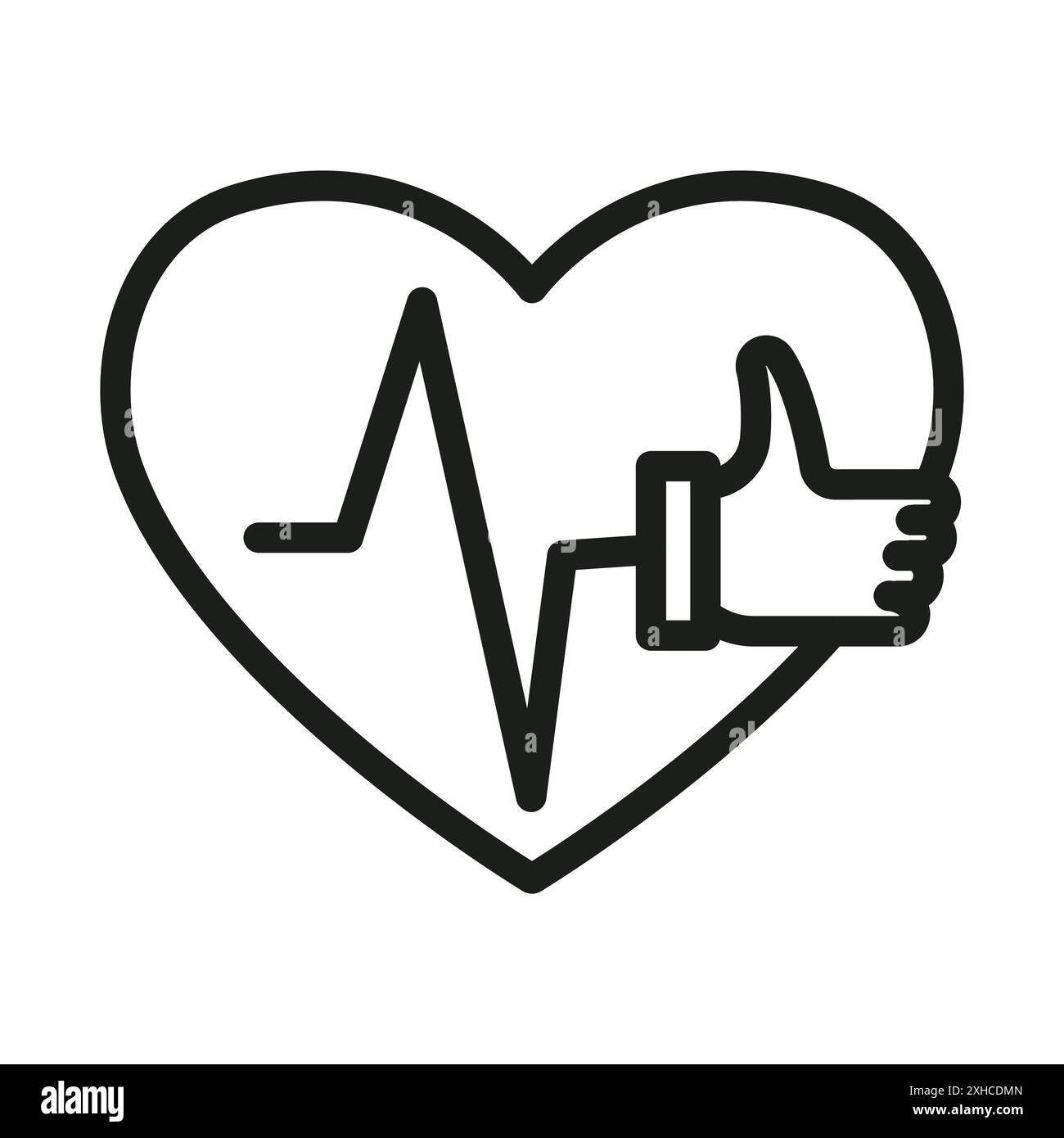 Good health icon Vector symbol or sign set collection in black and ...