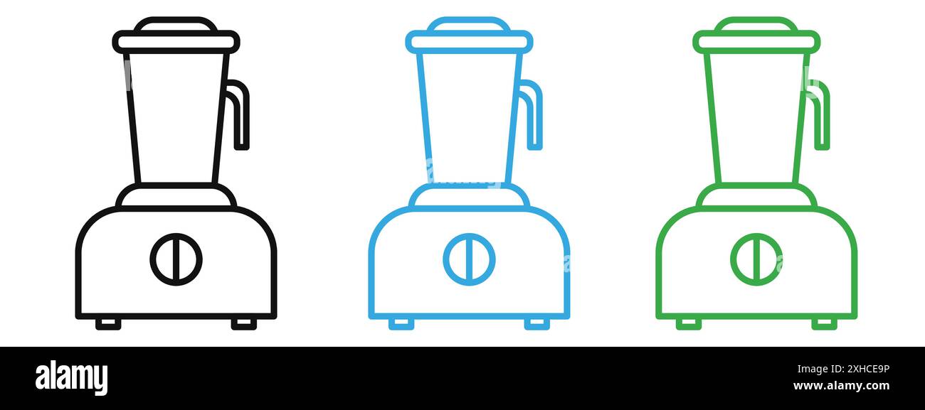 Juicer icon Vector symbol or sign set collection in black and white ...