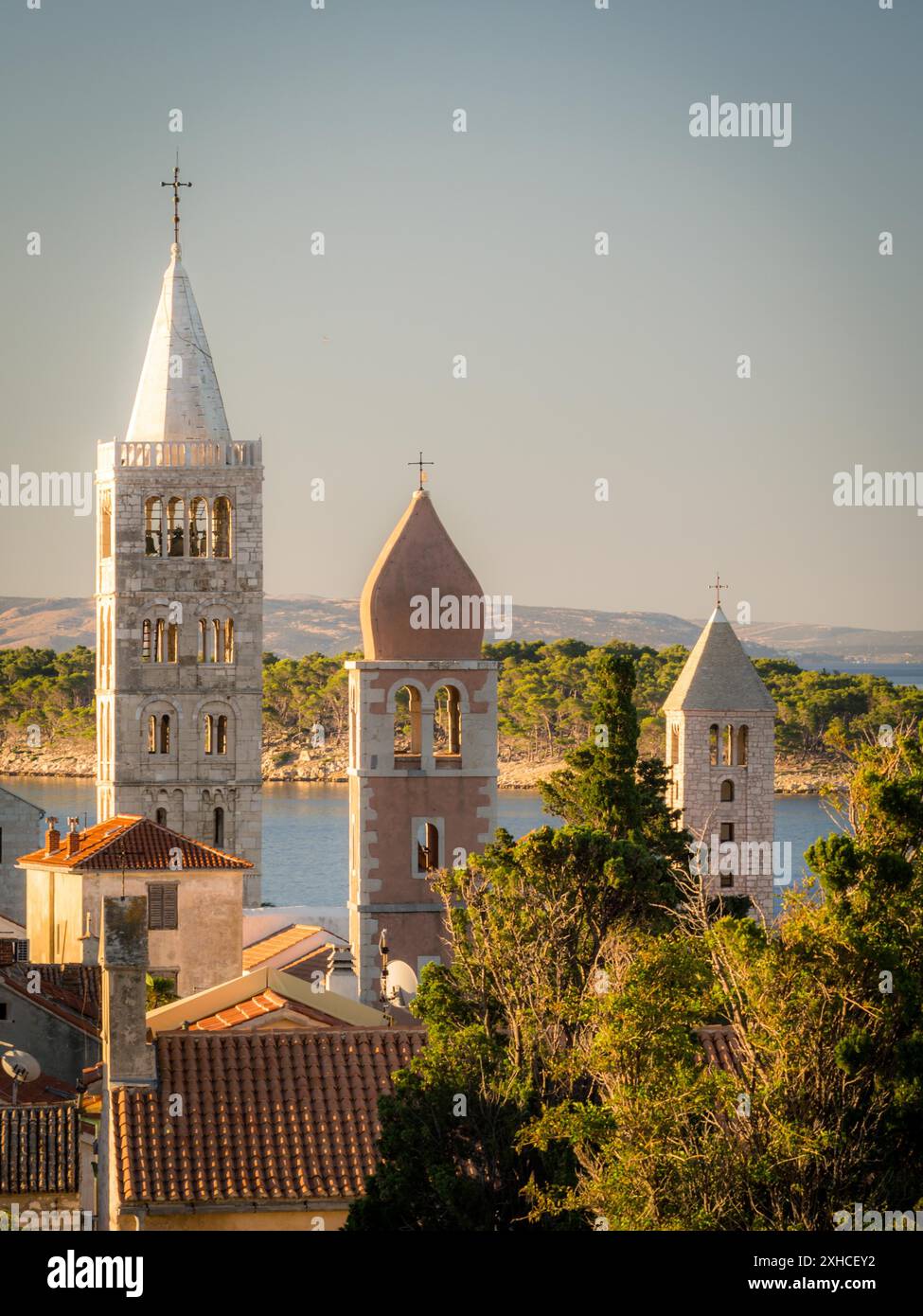 City of Rab view of the old town Stock Photo - Alamy