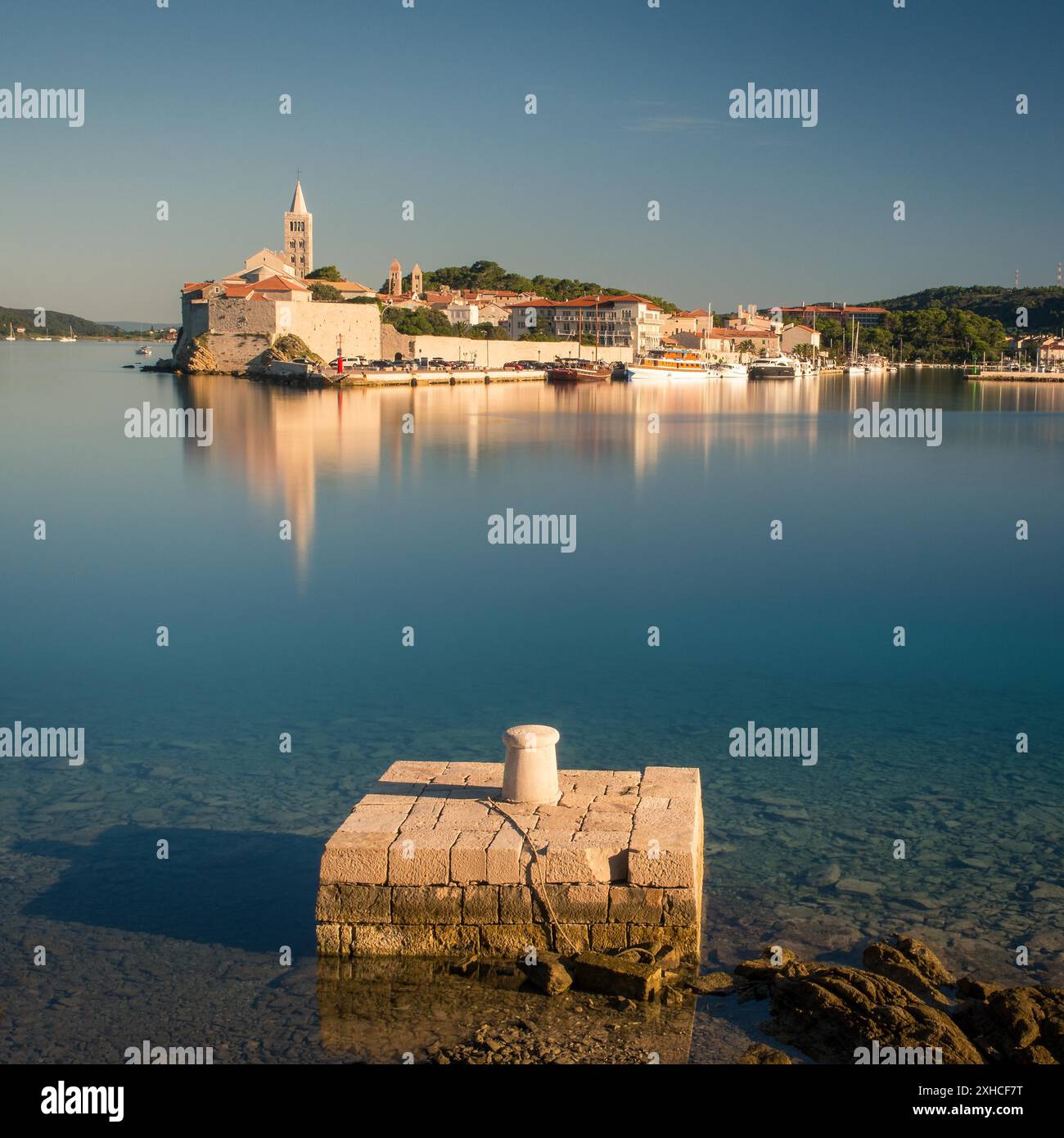 Old town of Rab on croatian island Stock Photo - Alamy