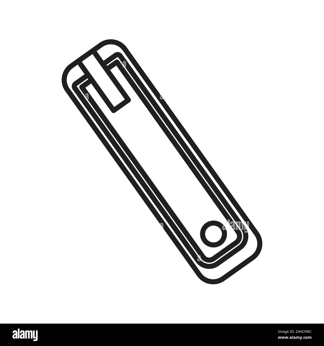 Nail clipper icon Vector symbol or sign set collection in black and ...