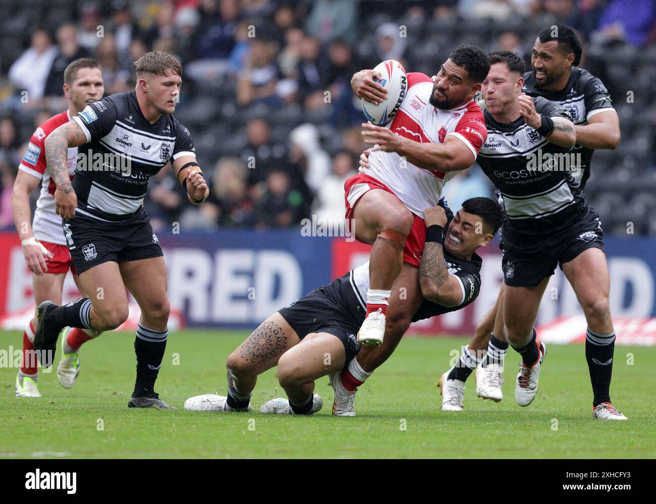 Hull KR’s Kelepi Tanginoa against Hull FC during the Betfred Super ...