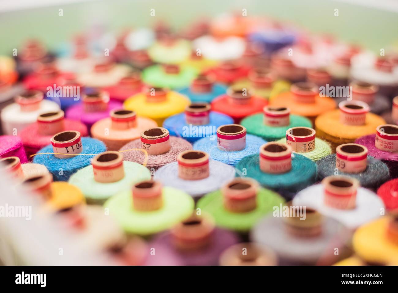 Rainbow of threads hi-res stock photography and images - Alamy