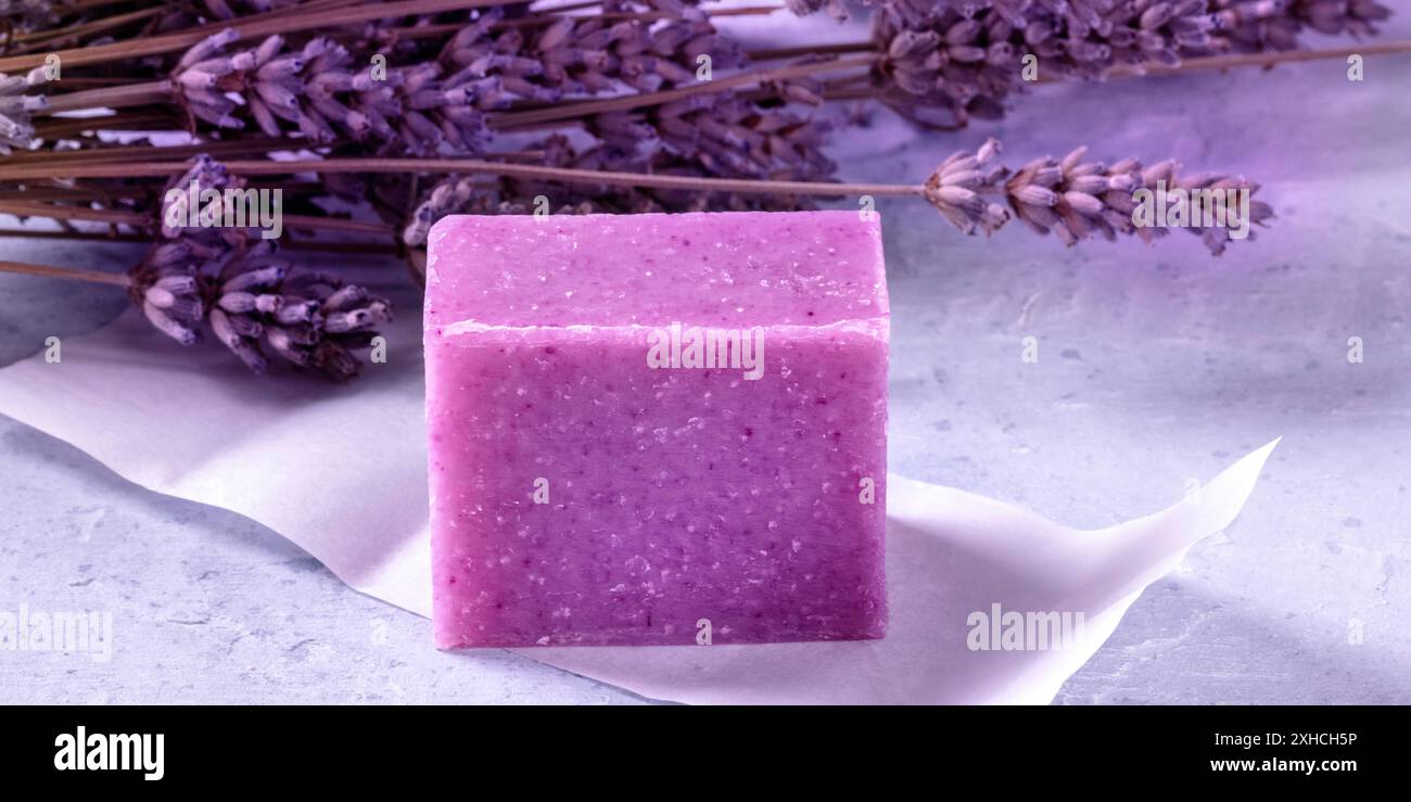 Lavender soap hi-res stock photography and images - Alamy