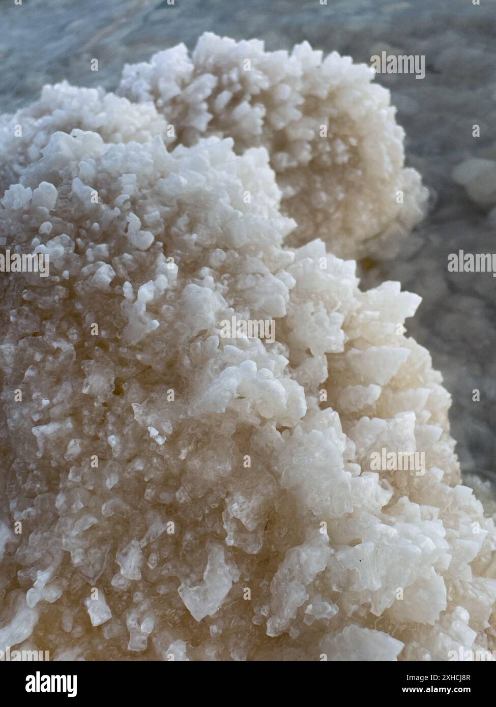 Detailed macro shot of naturally formed salt crystals showcasing unique ...