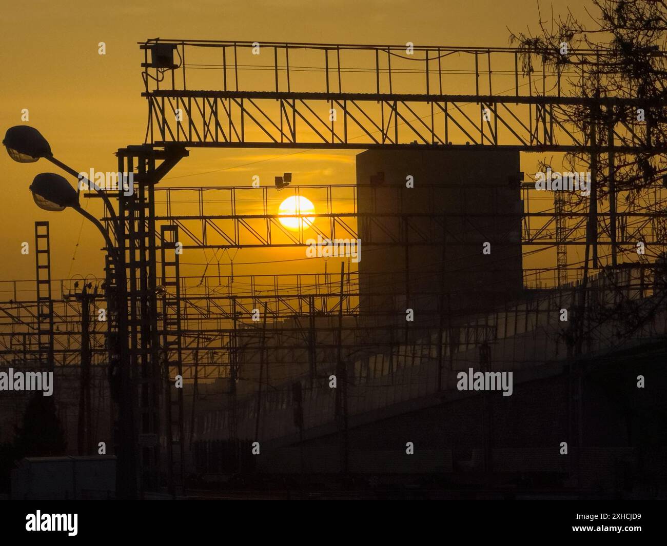 Power lines railway infrastructure hi-res stock photography and images ...
