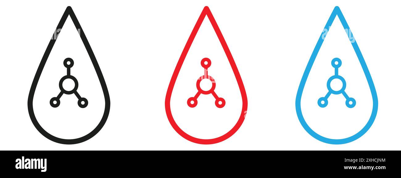 Retinol Icon Vector symbol or sign set collection in black and white ...