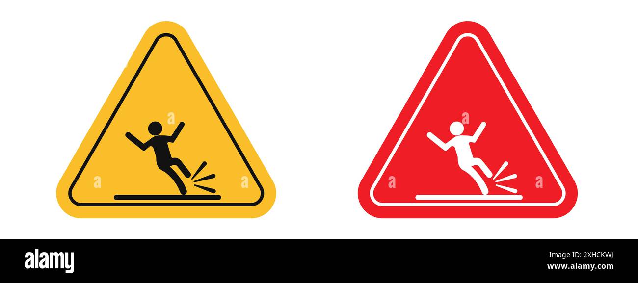 Wet floor sign vector Stock Vector Images - Alamy
