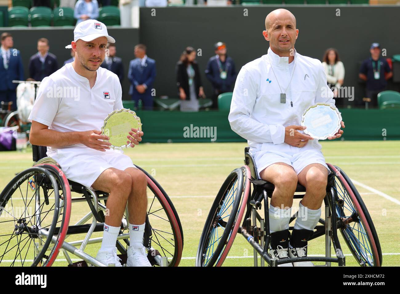 In the mens quads wheelchair doubles final the runners up Andy ...