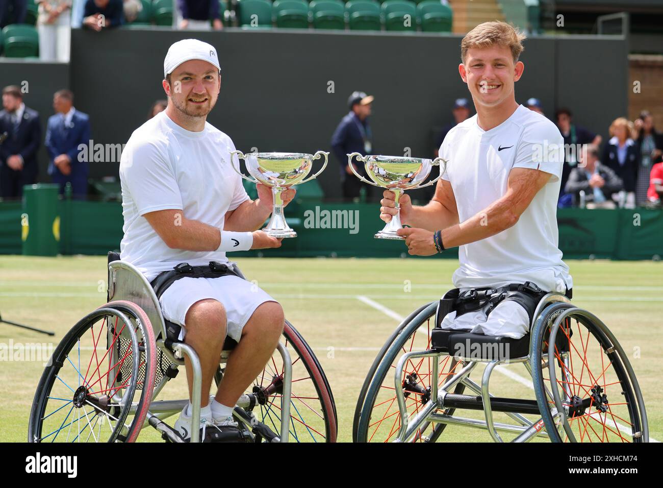 In the mens quads wheelchair doubles final the winners Sam Schroder ...